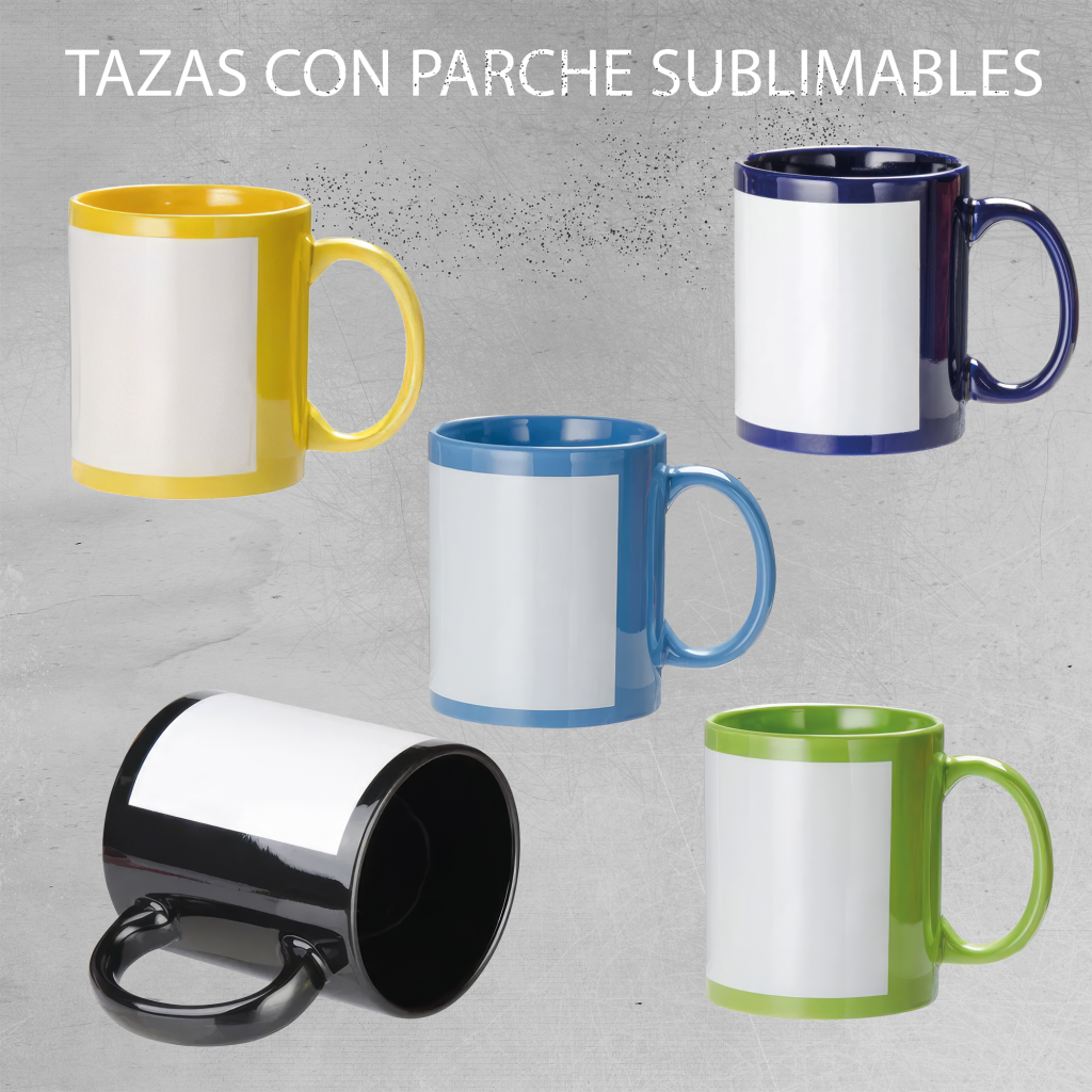 Taza con parche sublimable – IMAGINA DISEÑA REALIZA